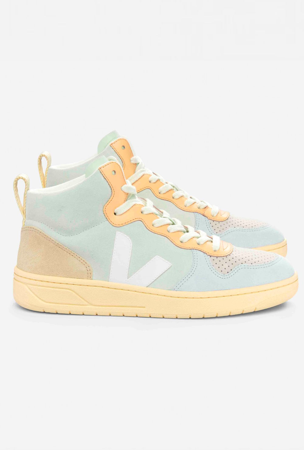 Tênis V-15 Suede Jade White Multico