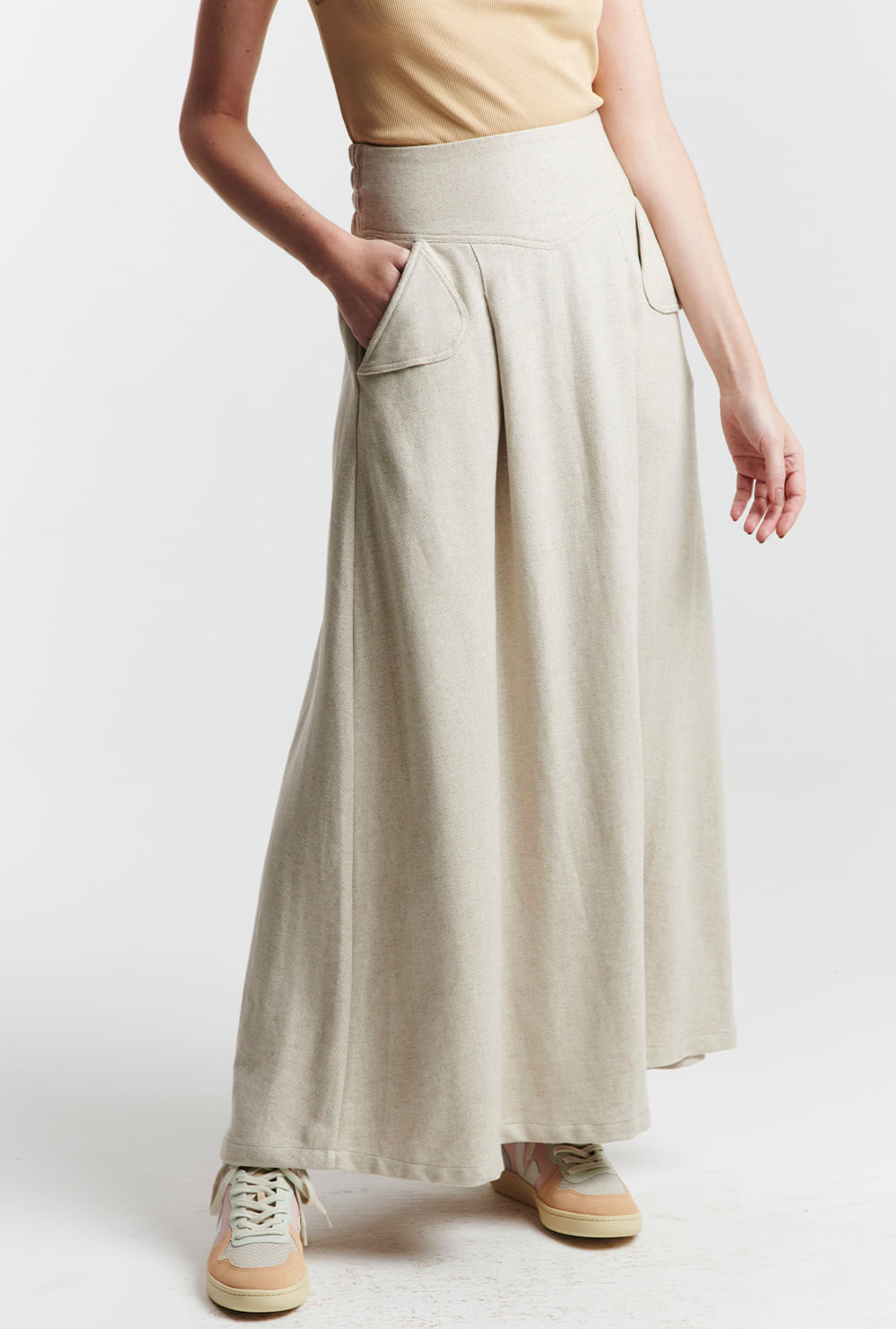 Saia Nevada com Bolso Faca Natural