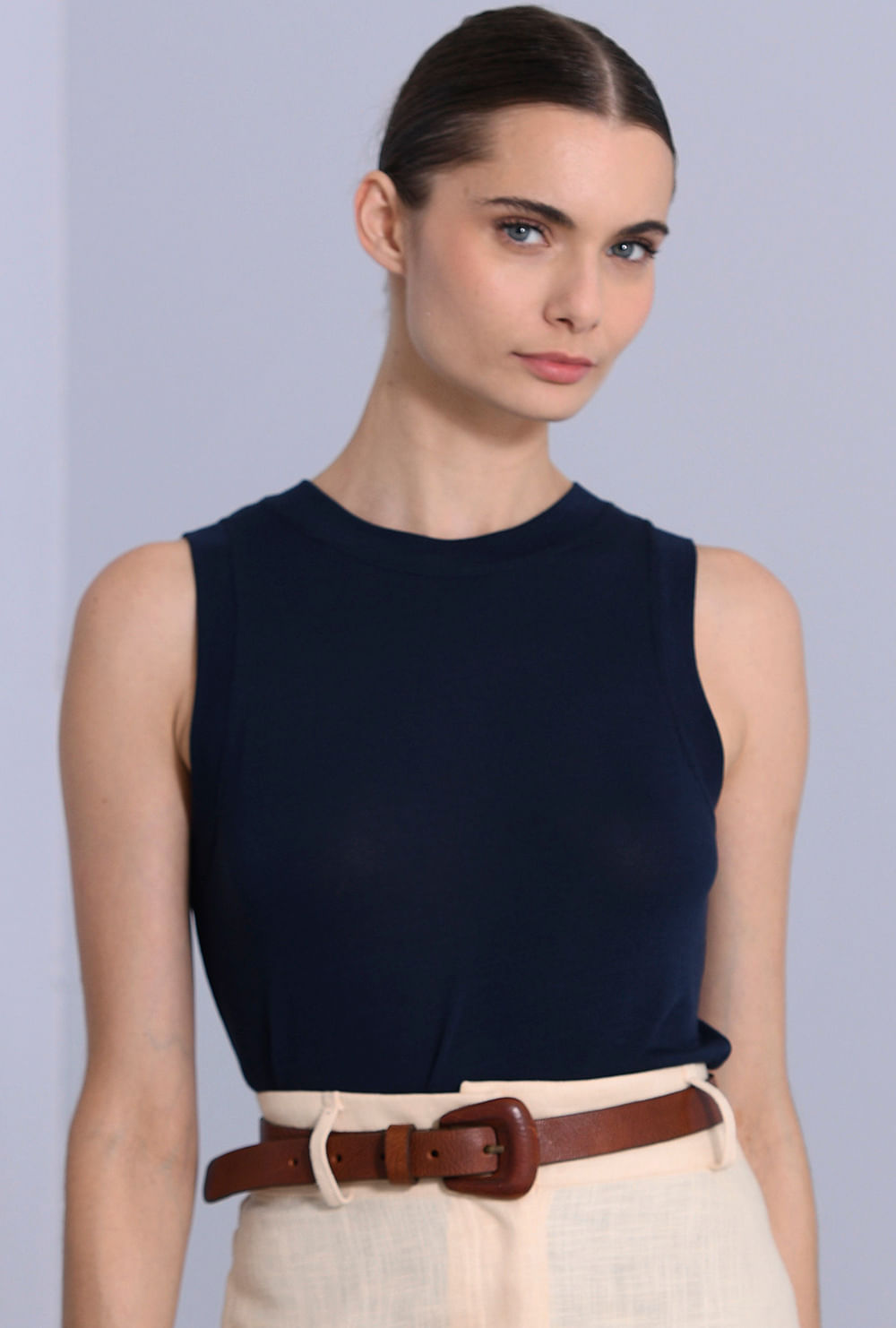 Regata Abrantes Modal Listrada Azul