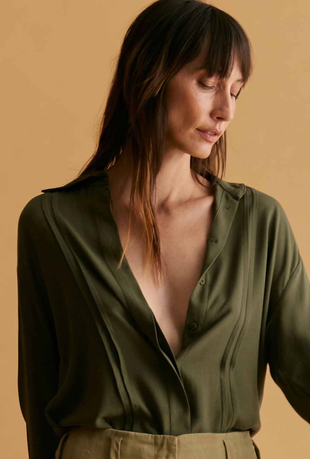 Camisa Manga Longa com Nervura Smolyan Militar - MyBasic