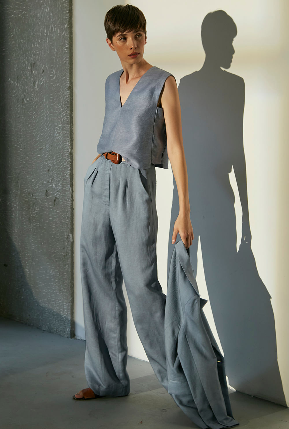 Blusa Bangladesh Azul – Elegância Leve e Atemporal - MyBasic