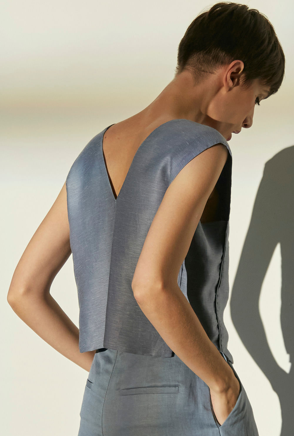 Blusa Bangladesh Azul – Elegância Leve e Atemporal - MyBasic