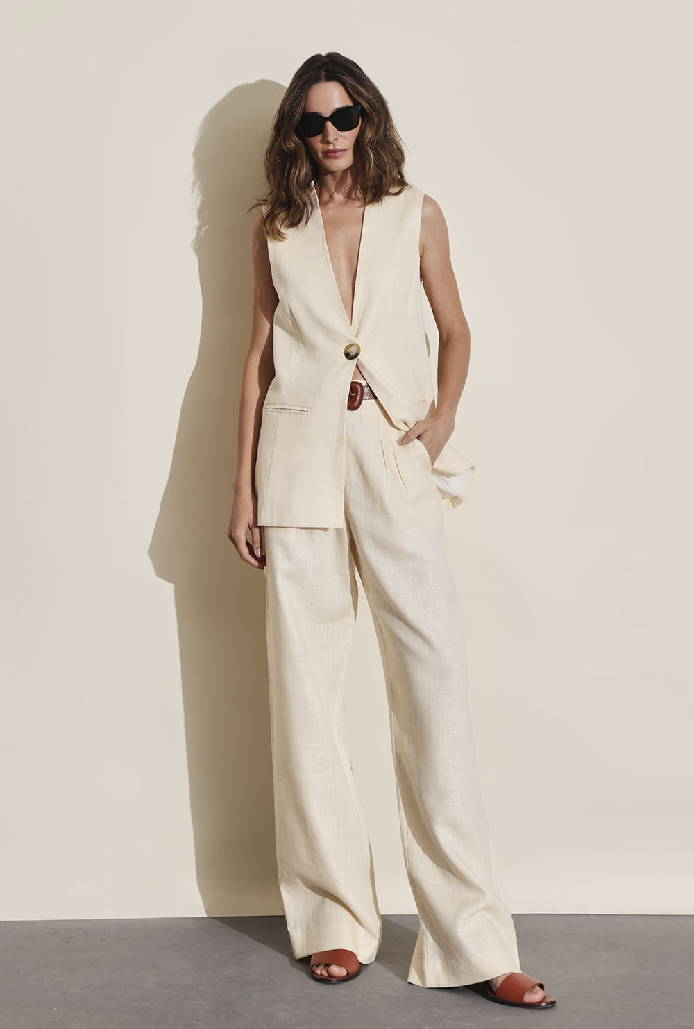 Colete Chilov feminino em Rami | Modelagem Elegante - MyBasic